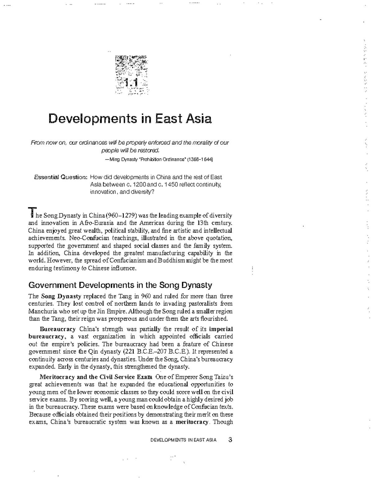 AP World History: Developments in East Asia (c. 1200-1450) - Studocu
