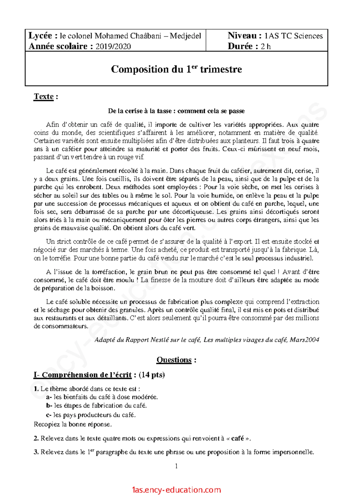Partie 1 (1840-1896) - Les notes de cours pour Histoire du Québec et du ...