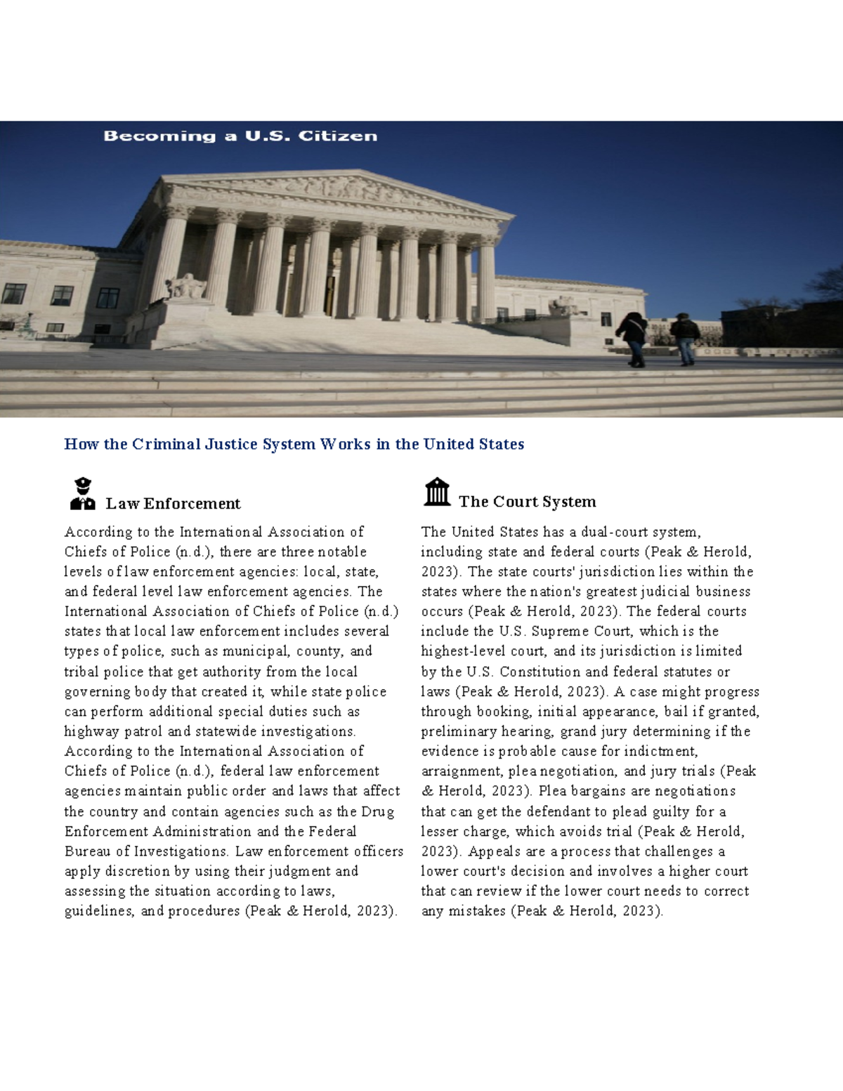 CJ 112 Project Two Template - How the Criminal Justice System Works in ...