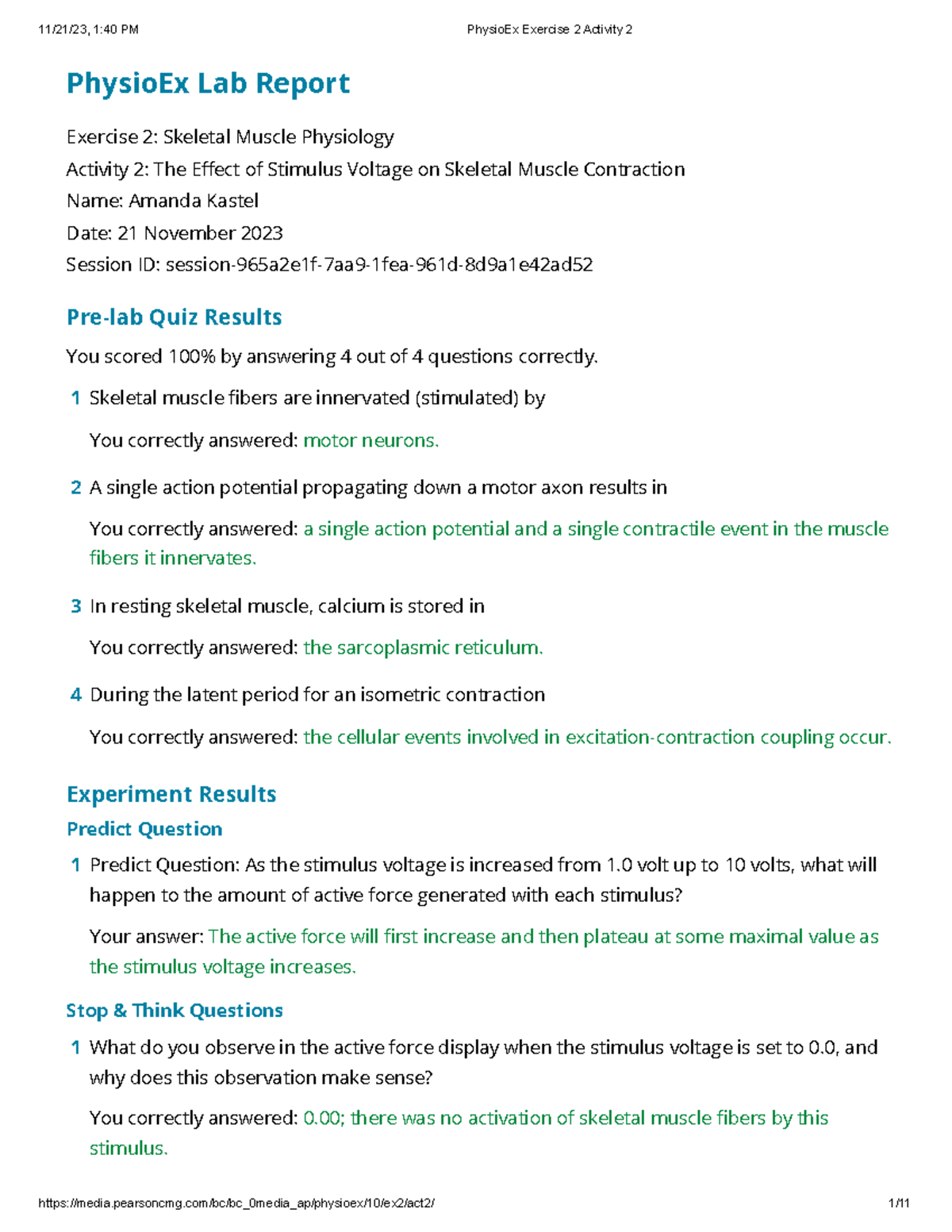 Activity 2: The Effect of Stimulus Voltage on Skeletal Muscle ...