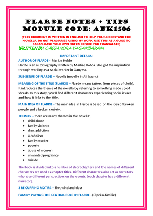 [Solved] Explain mmepe wa monagano - Afrikaans (AFK1506) - Studocu