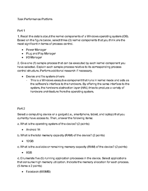 SAP S4HANA Task Performance - Performance Task Business Strategies ...