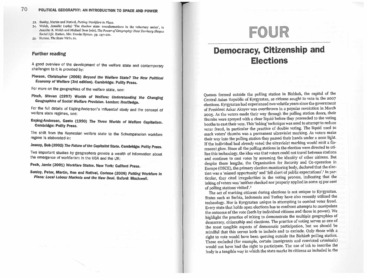 Political Geography: Space, Power, and Electoral Dynamics (POL 70 ...
