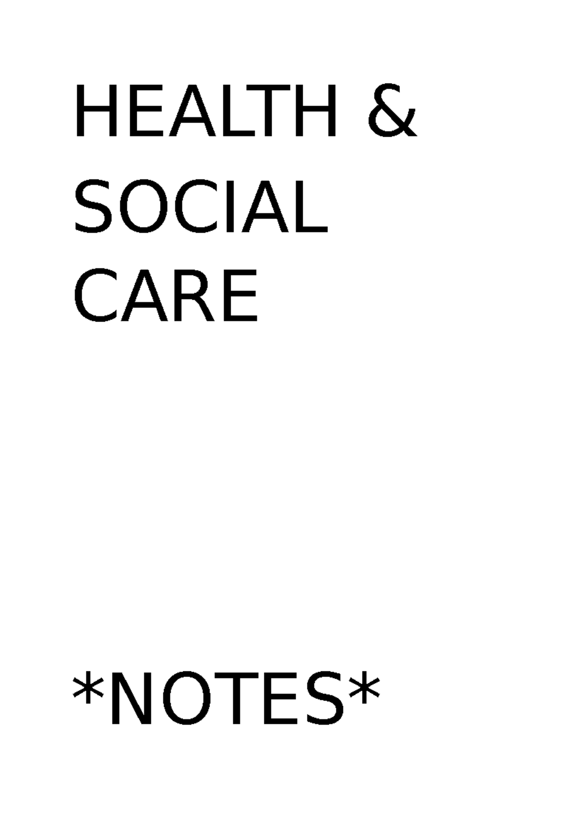 HSC noted - HSC - HEALTH & SOCIAL CARE NOTES FINE & GROSS MOTOR SKILLS ...
