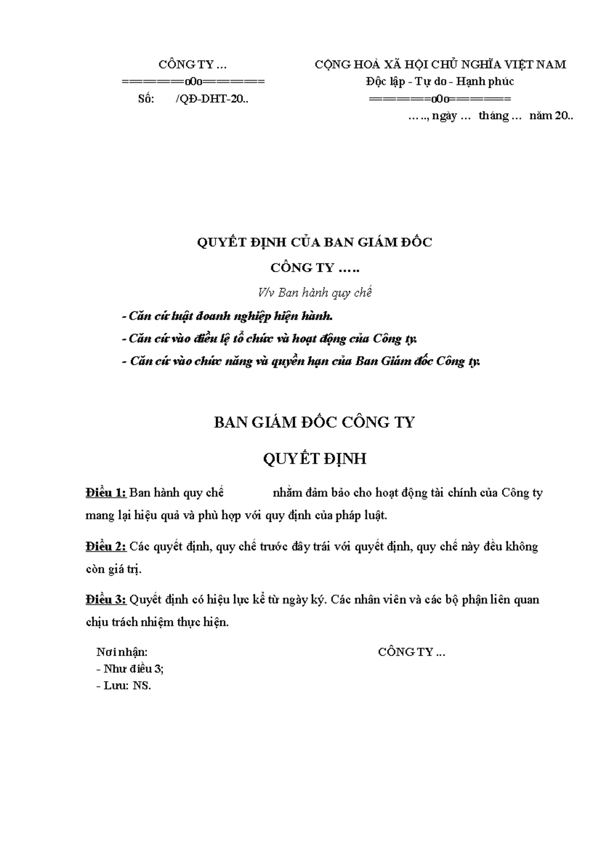 QUY CHẾ ỦY QUYỀN THANH TOÁN CHO NHÂN VIÊN - CÔNG TY ABC - Studocu