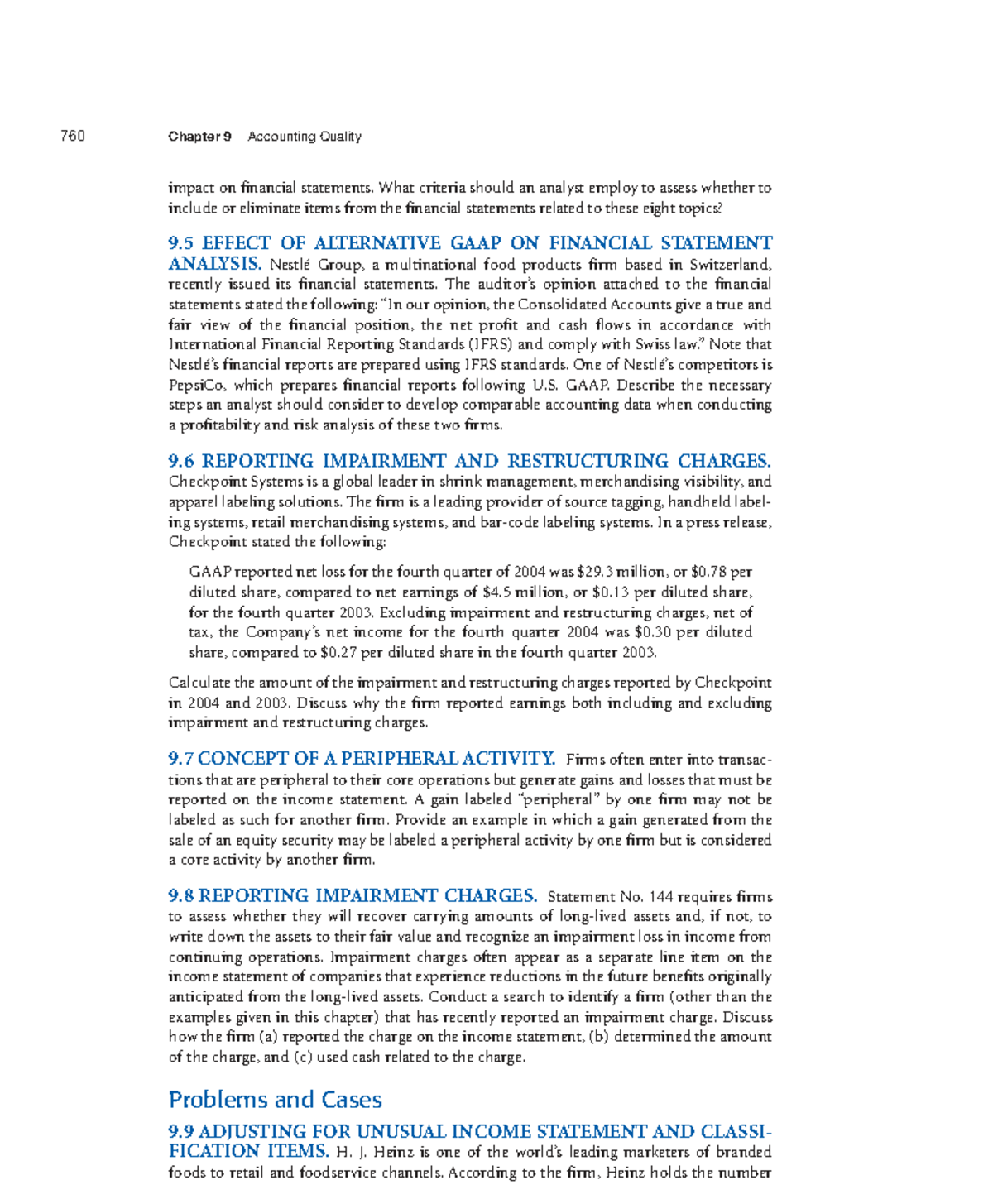 Chapter 9: Accounting quality and its impact on financial statements ...