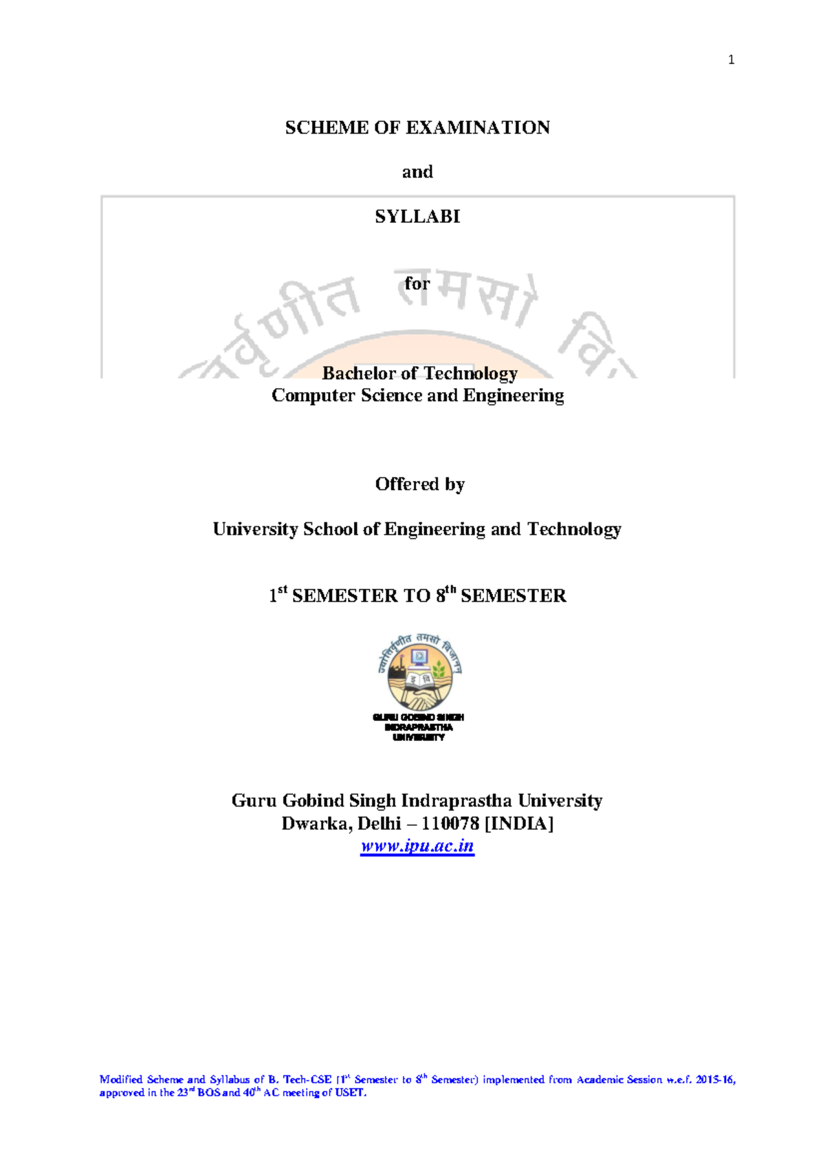 3Final Syllabus-CSE-(1st to 8th Semester) - Modified Scheme and ...