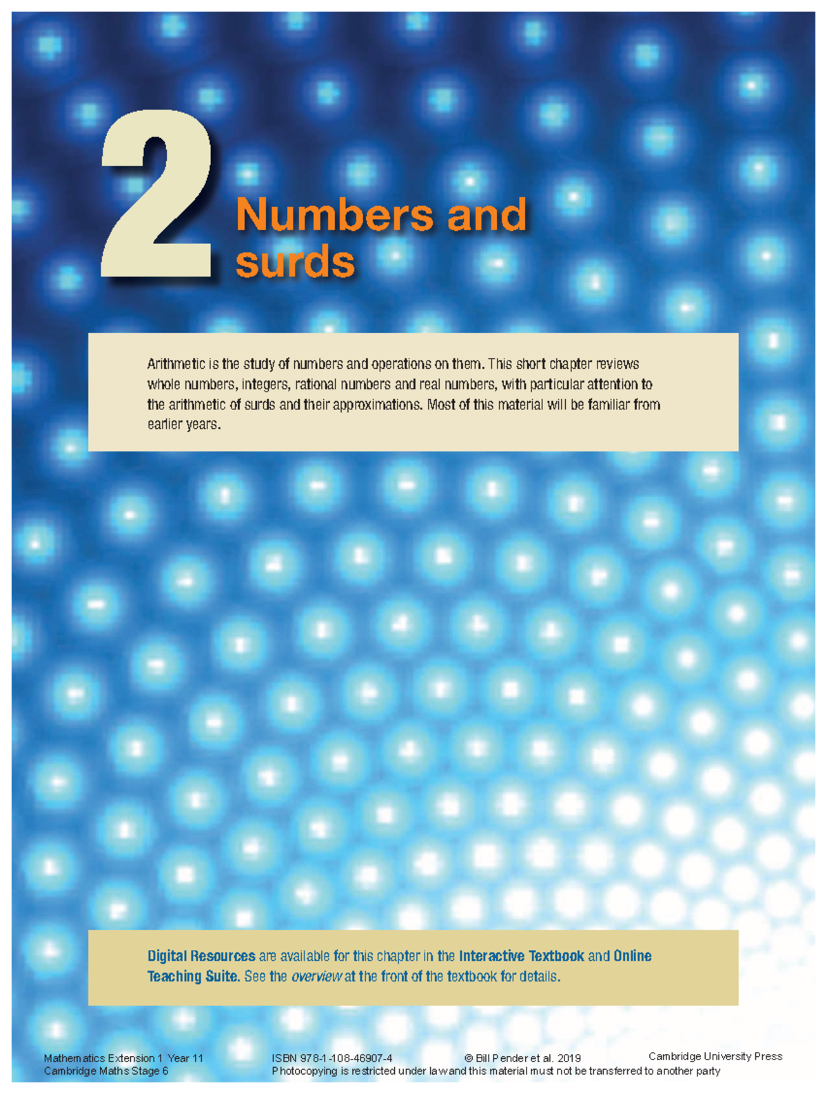 Mathematics Extension 1 Year 11: Chapter 2 - Numbers and Surds Overview ...
