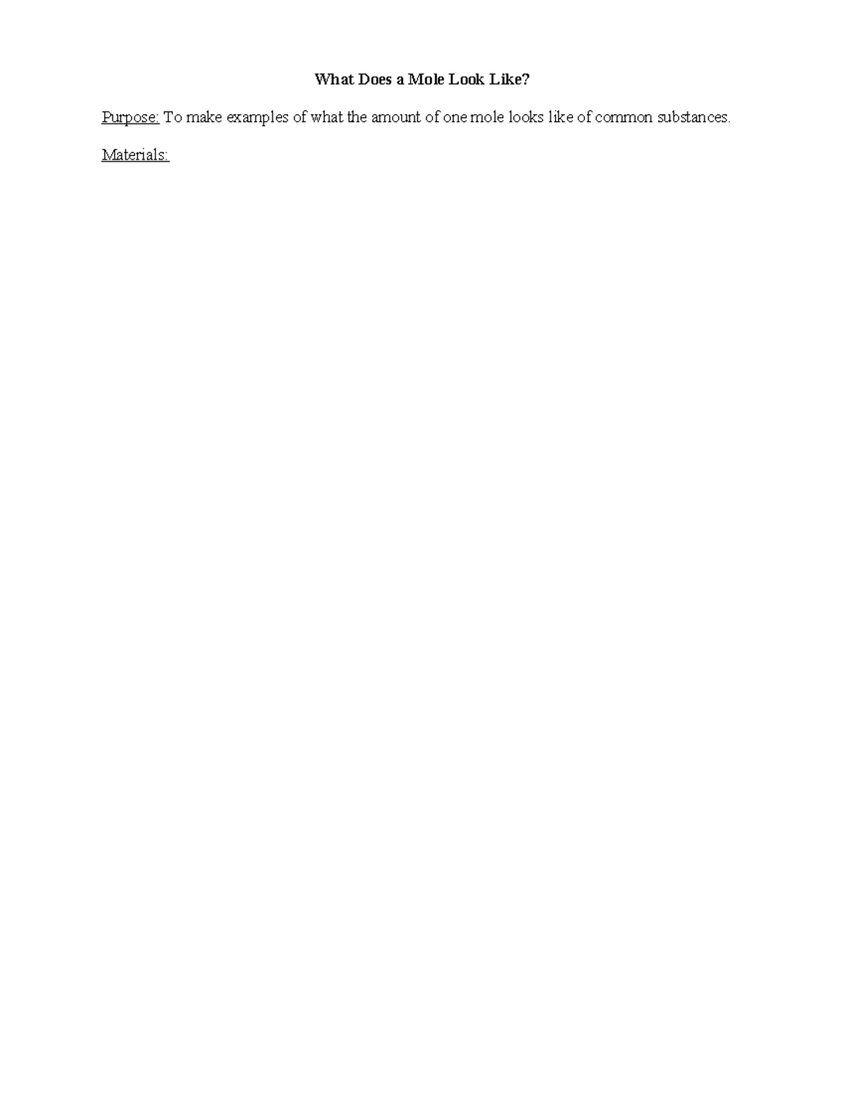 What Does a Mole Look Like - CH-120 - What Does a Mole Look Like ...