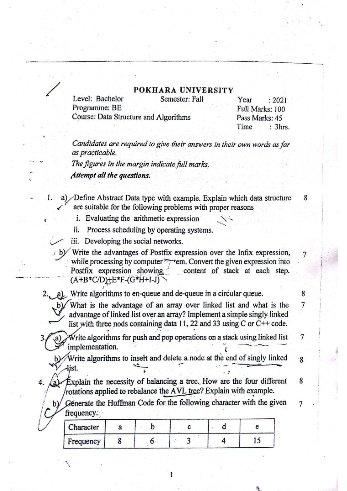 DSA Past Questions Collection: Complete Review for Exam Preparation ...