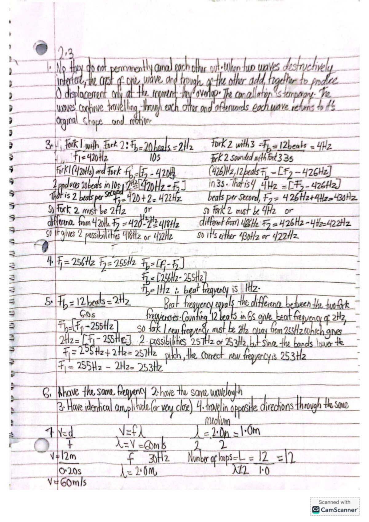 2.3 Wave Interference and Beat Frequency Analysis (Course Code: 2 ...