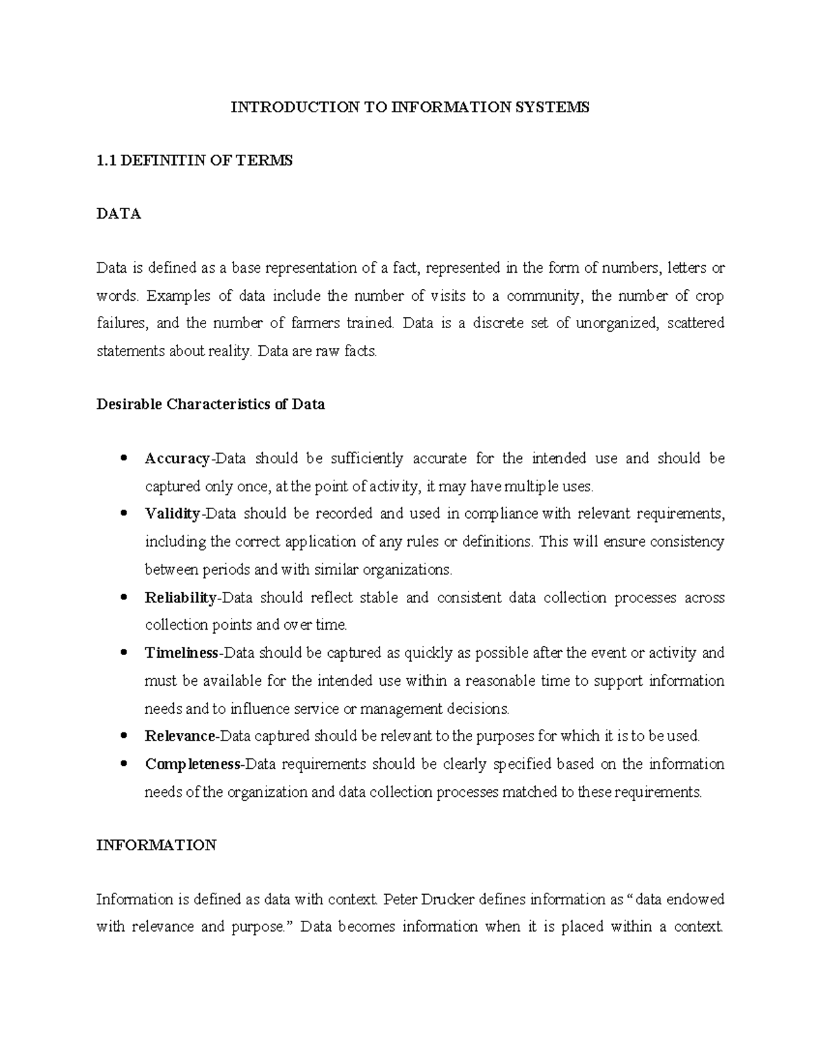 PMIS 1.1: Understanding Data and Information Systems - Studocu