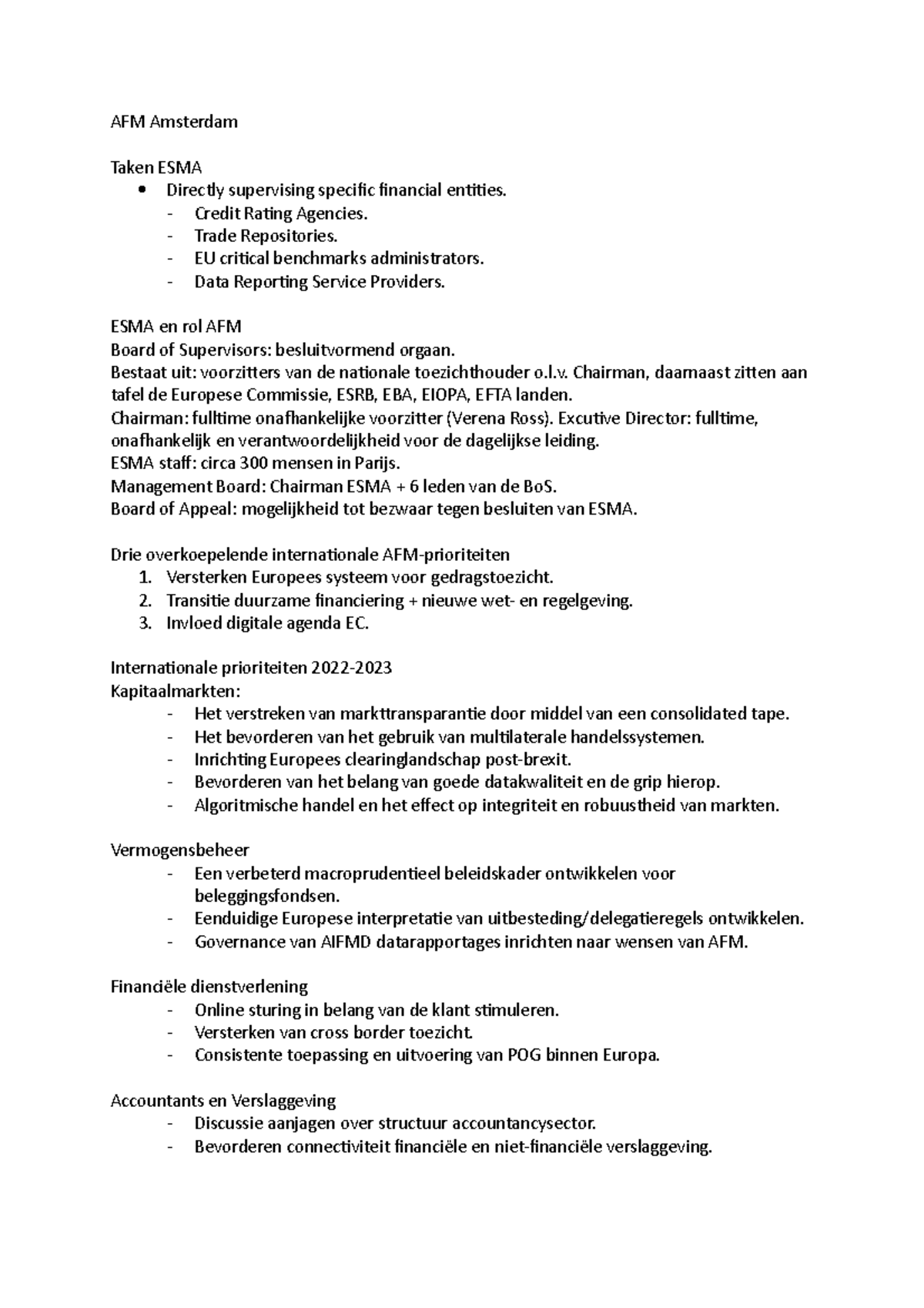 AFM Amsterdam - Gastcollege: Toezicht en Marktintegriteit 2023 ...