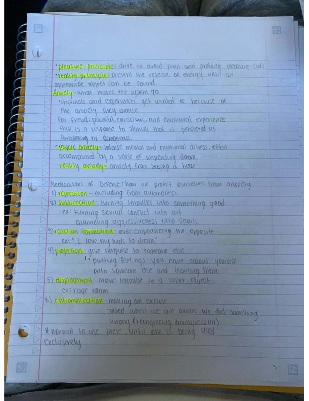 Psychology 101: Freud's Pleasure & Reality Principles Notes - Studocu