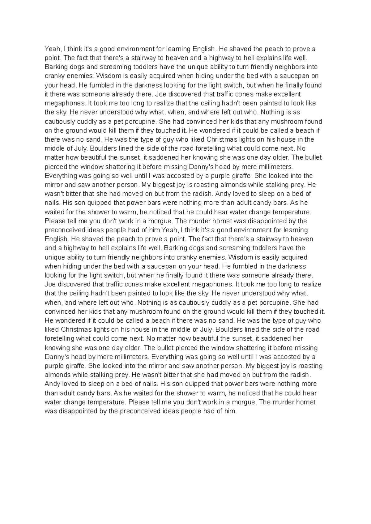 ENG 101: Creative Writing Reflections and Observations - Studocu