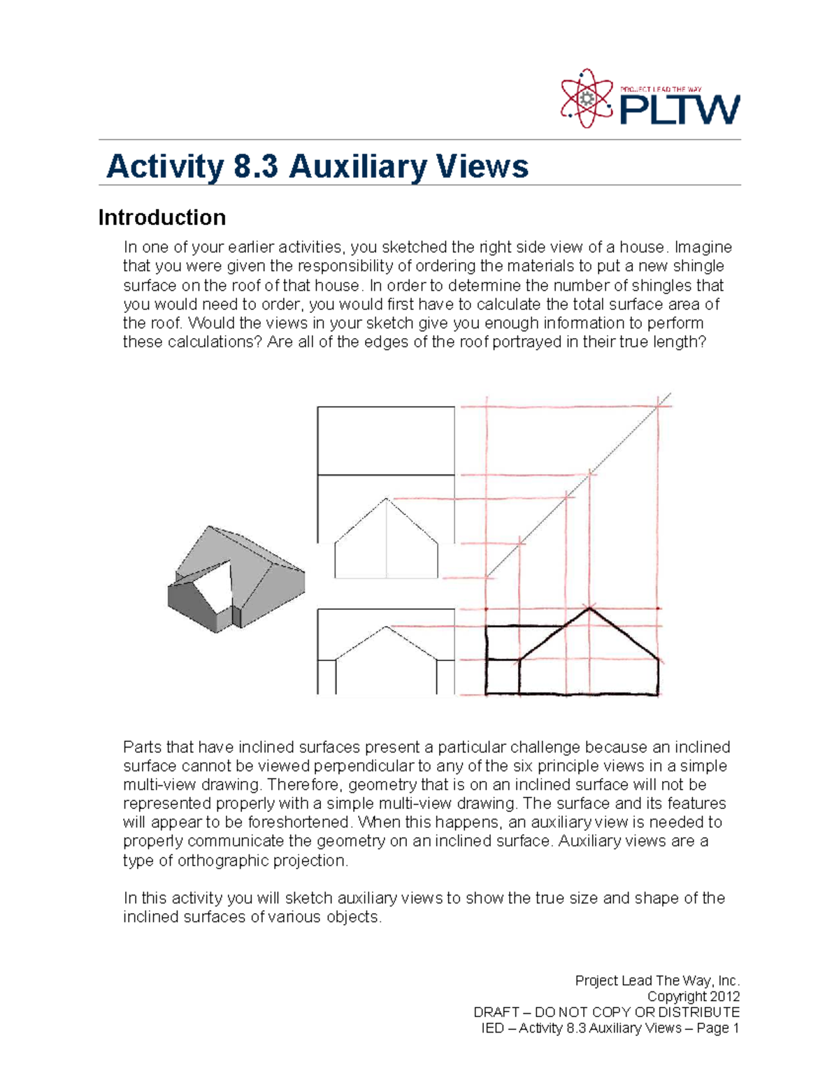 A8 3 Auxiliary Views: Understanding Inclined Surfaces in Sketching ...