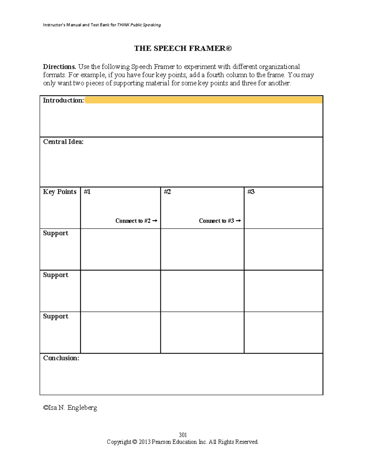 Speech Framer-1 - Instructor’s Manual and Test Bank for THINK Public ...
