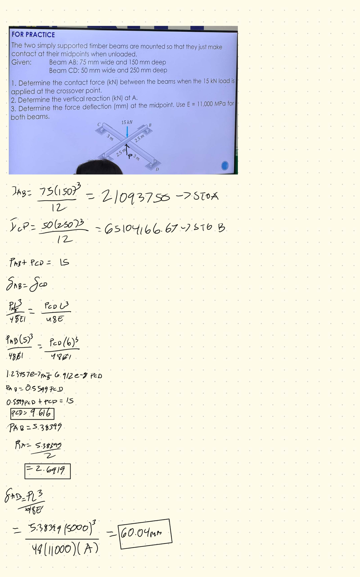 ENGR HEDC: Analysis of Simply Supported Timber Beams under Load - Studocu