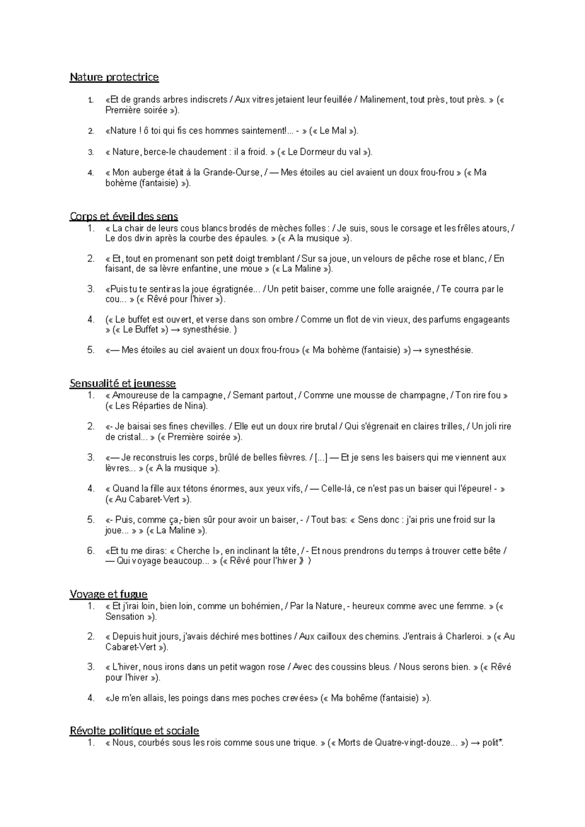 Dissertation sur Rimbaud et Les Cahiers de Douai: Émancipation Poétique ...