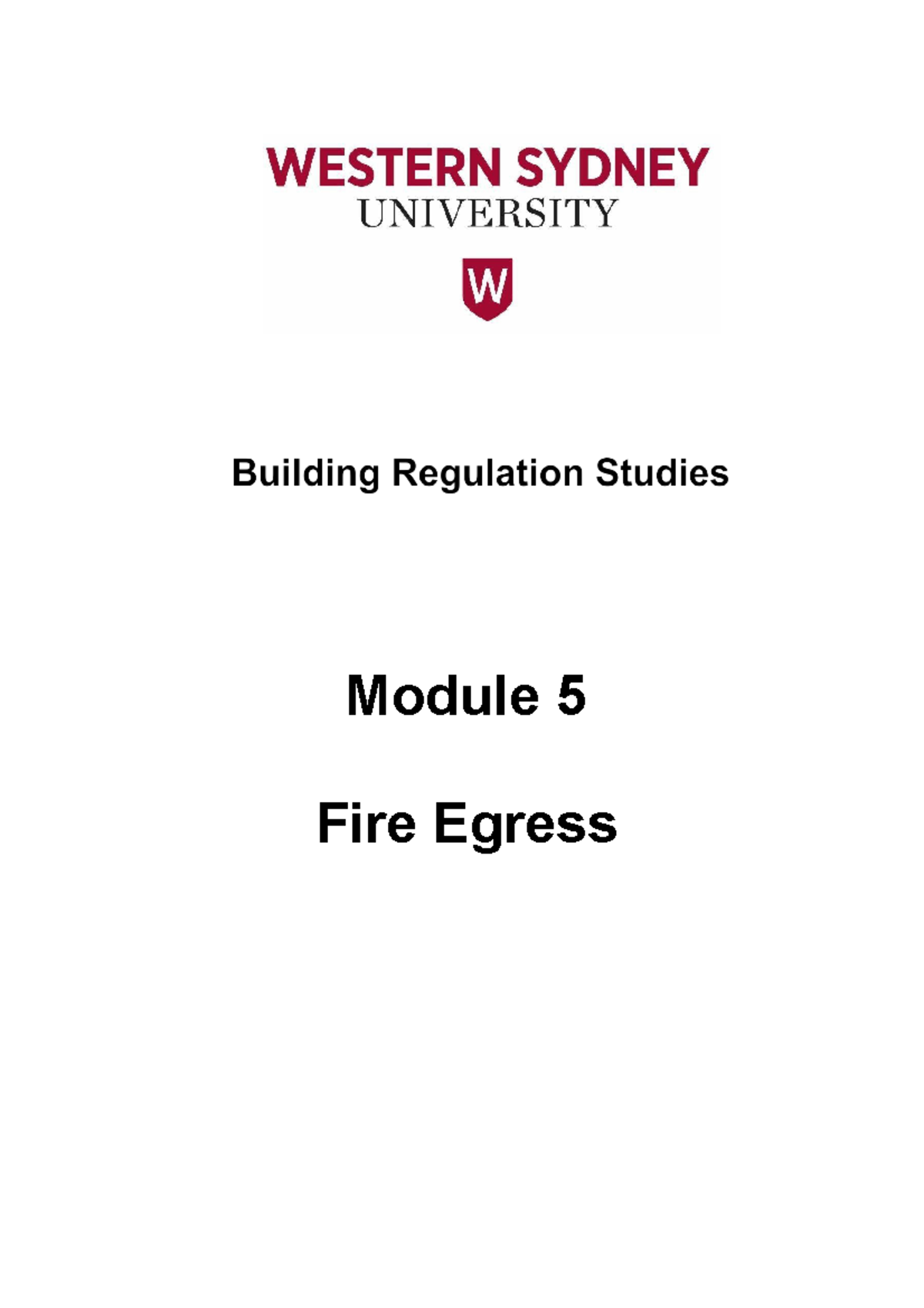 Module 5 - Fire Egress: Ensuring Safe Exits and Evacuation Routes - Studocu