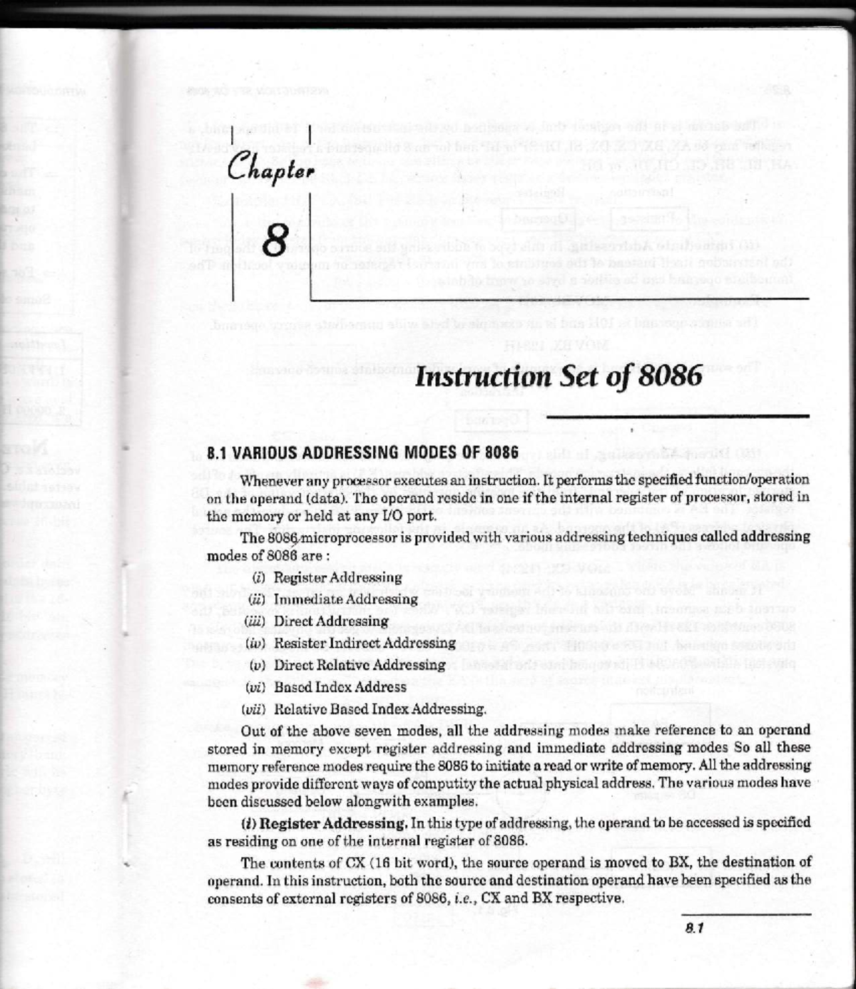 8086 Instruction Set: Addressing Modes and Operations - Studocu