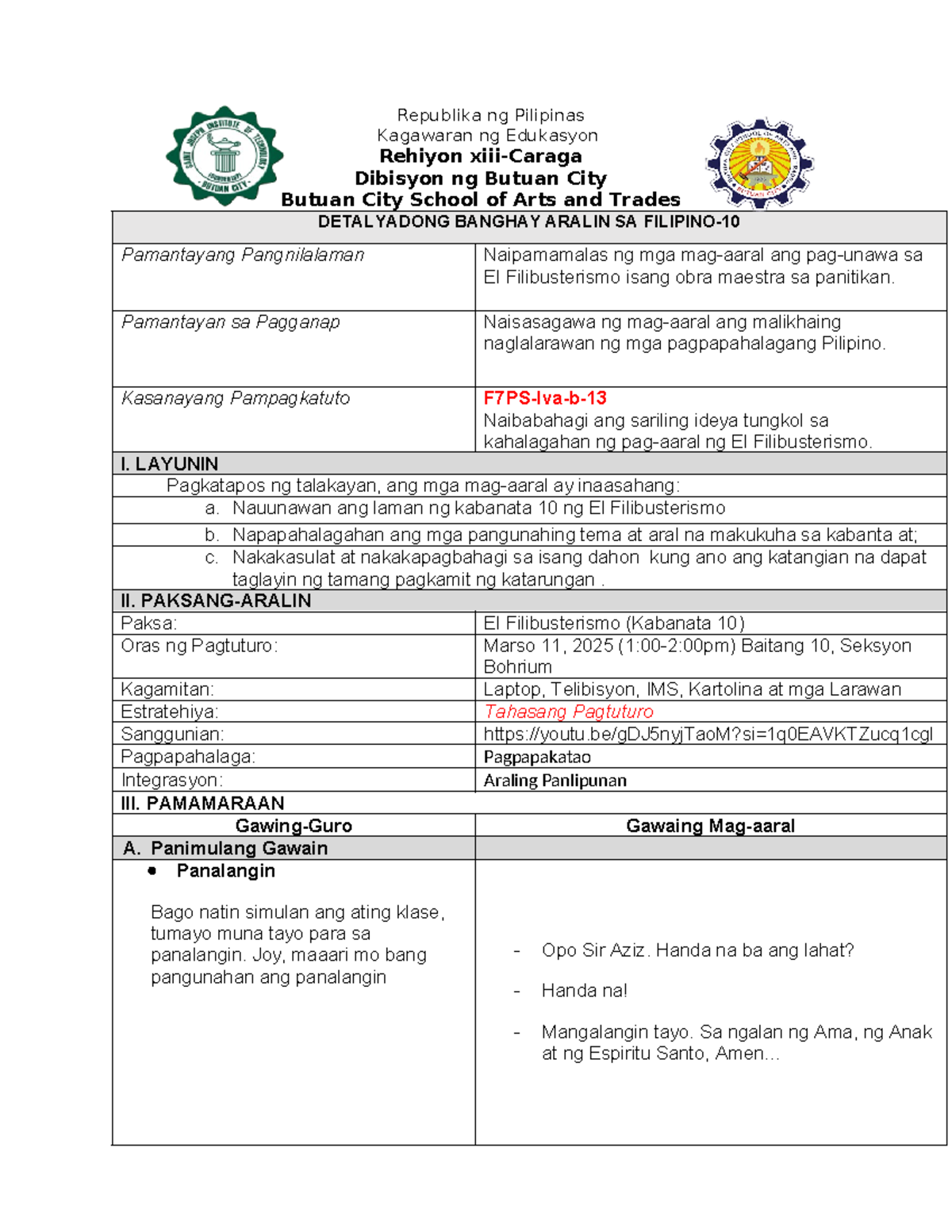 Grand-DEMO-AZIZ - N/A - Republika ng Pilipinas Kagawaran ng Edukasyon ...