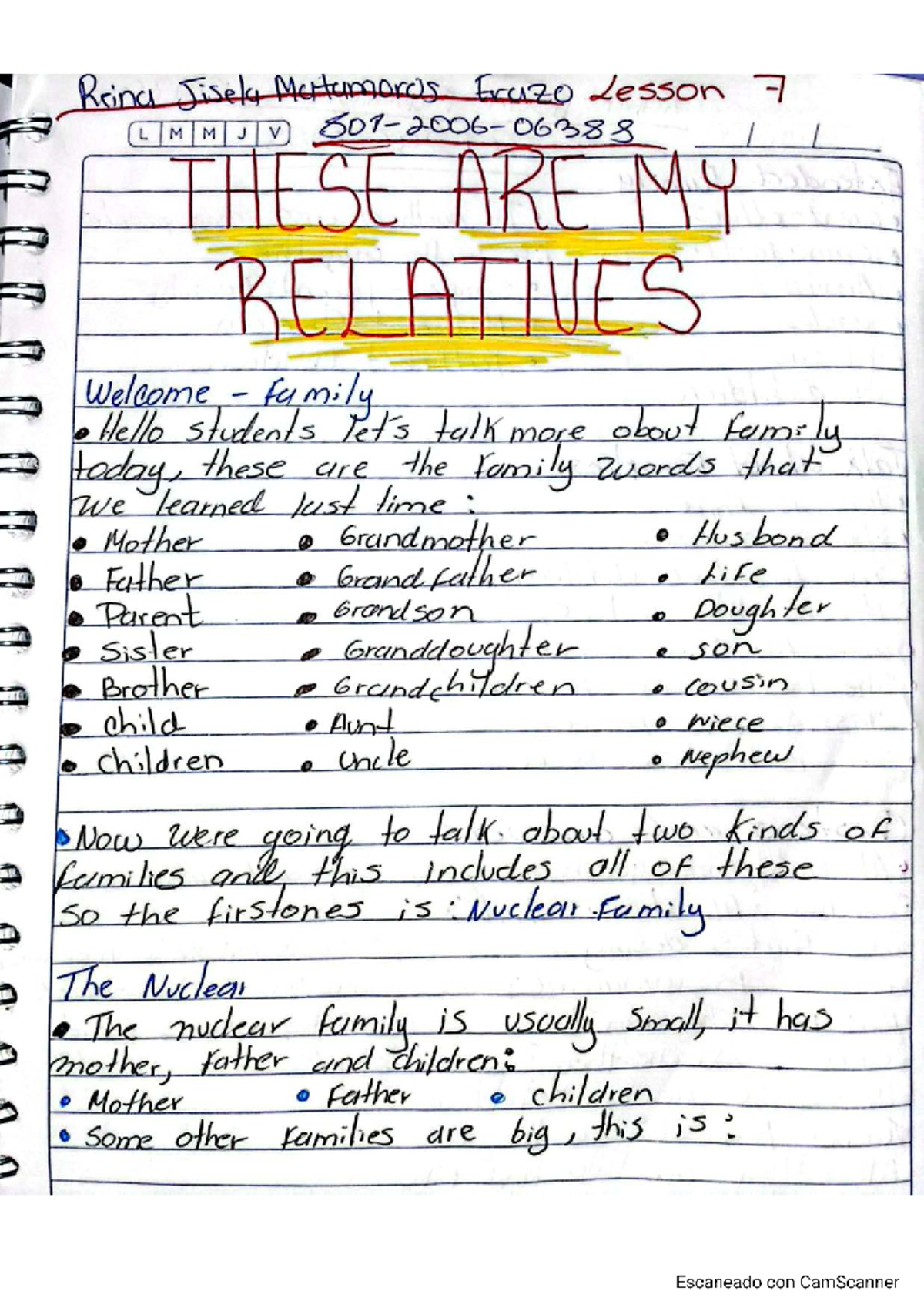 Lesson 7: Family Relationships and Dynamics (CICICIEIE D07) - Studocu