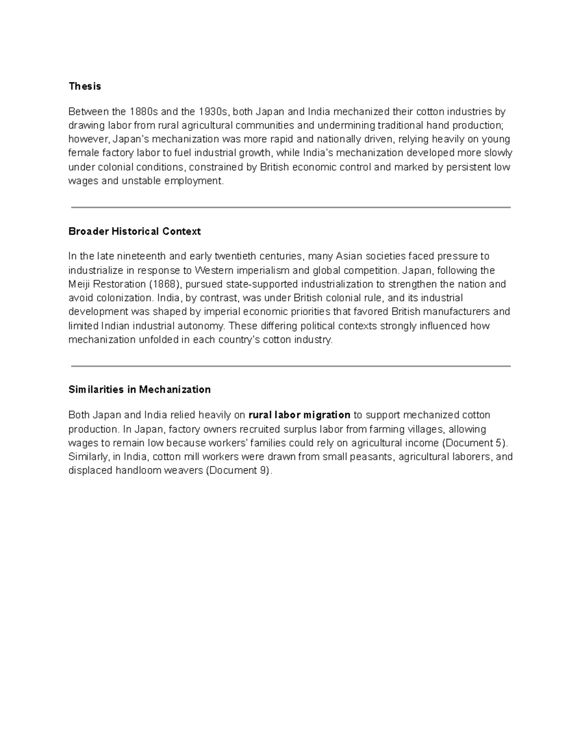 India vs Japan on Industrialization: A Comparative Thesis (1880s-1930s ...