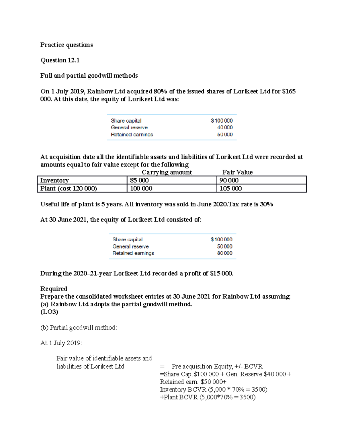 12 1 consolidation q (1) updated - Practice questions Question 12 Full ...
