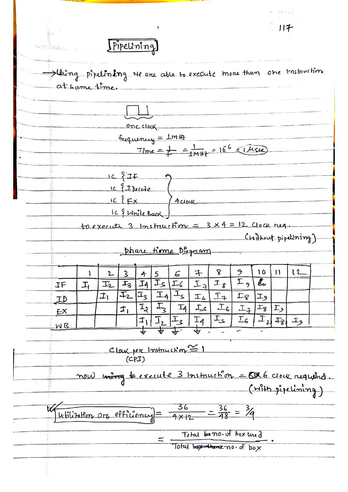COA Pipelining - Comprehensive Notes on Execution Efficiency - Studocu