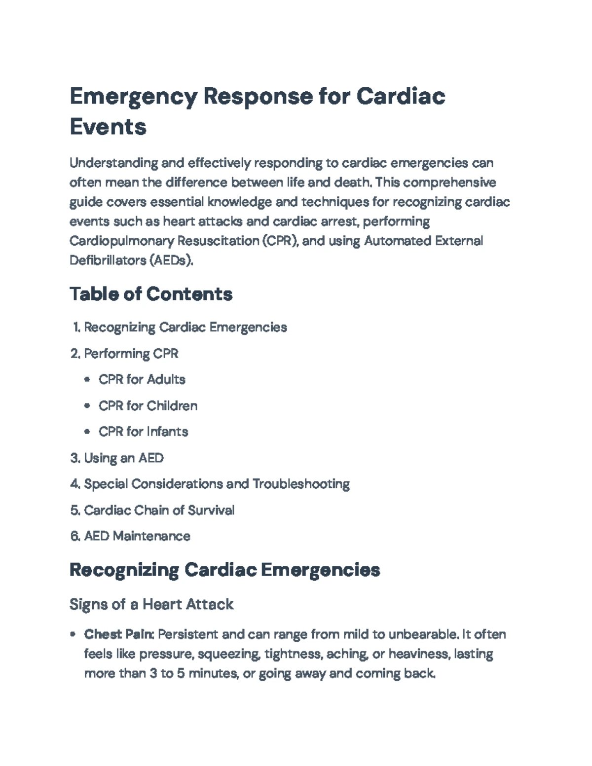 First Aid for Sudden Illness: Essential Insights from CPR/AED Manual ...