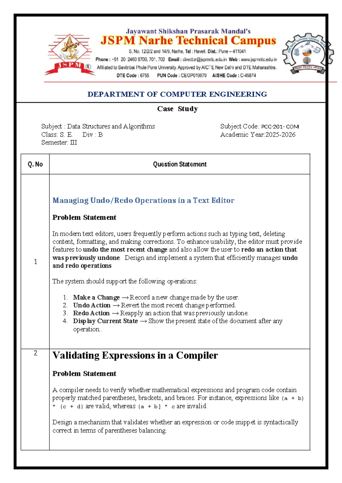 COM Case Study: Managing Operations in Text Editors and More - Studocu