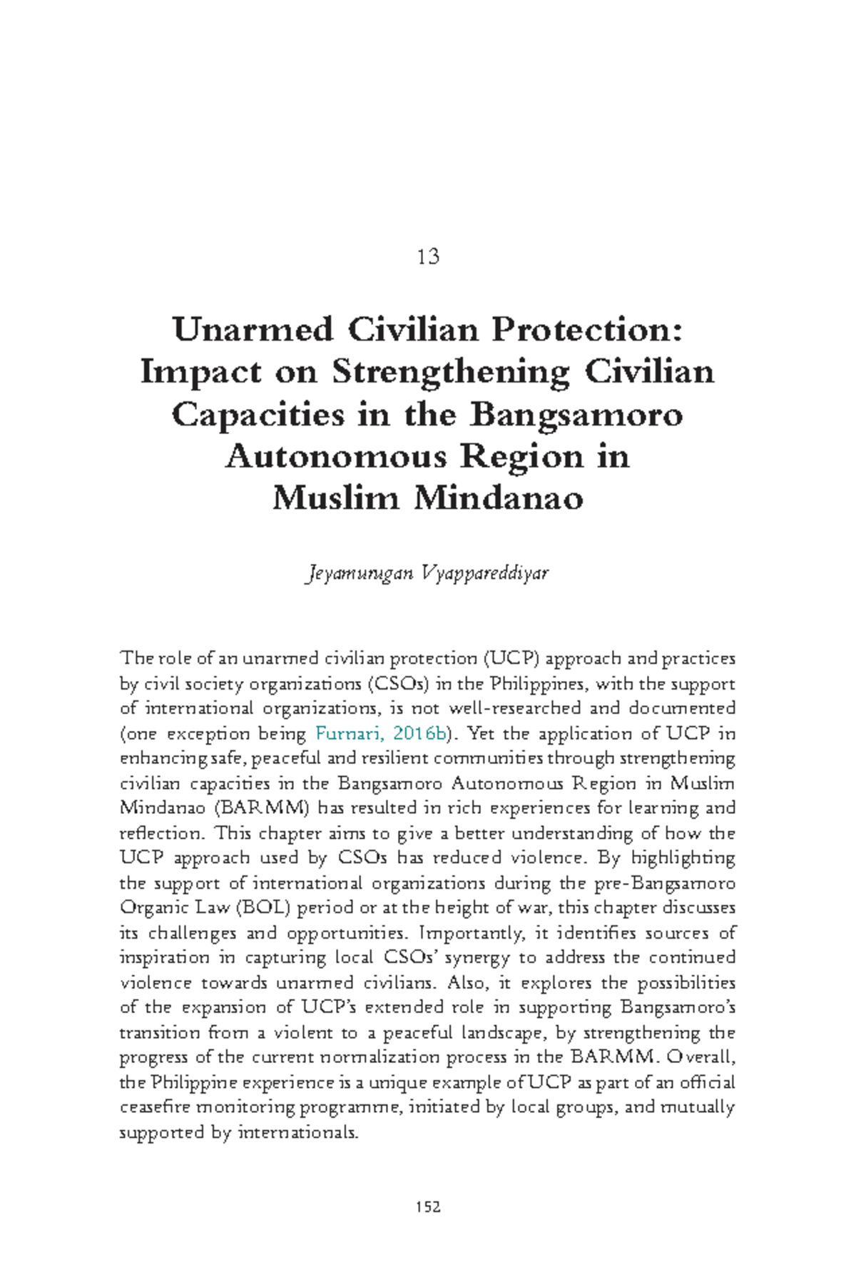 Unarmed Civilian Protection in BARMM: Strengthening Capacities and ...