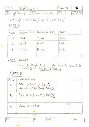 Chem exp 8 - Winter 2025 chem 1aa3 experiment 8 flowchard example with ...