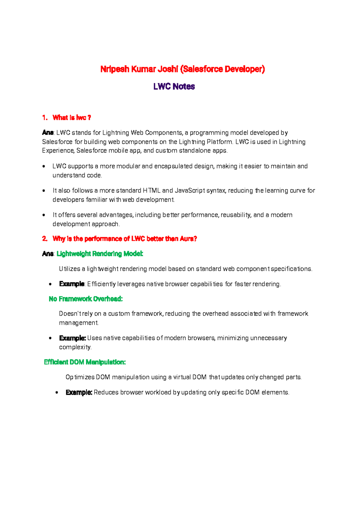LWC Notes: Understanding Lightning Web Components (LWC) Essentials ...