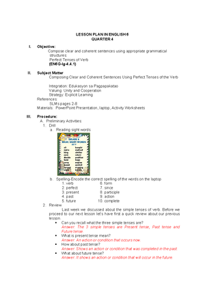 LP-6-Identifying the theme - LESSON PLAN IN ENGLISH 6 I: Determine the ...