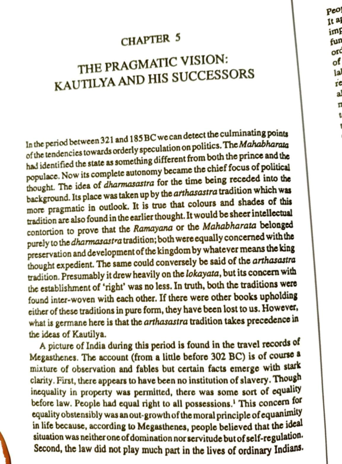 Kautilya and His Successors: Insights from Chapter 5 of Political ...