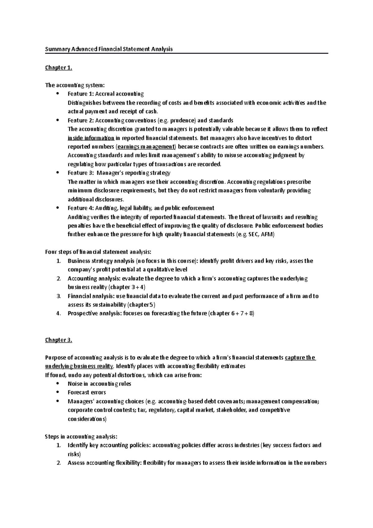 Advanced Financial Statement Analysis: Comprehensive Summary & Insights ...