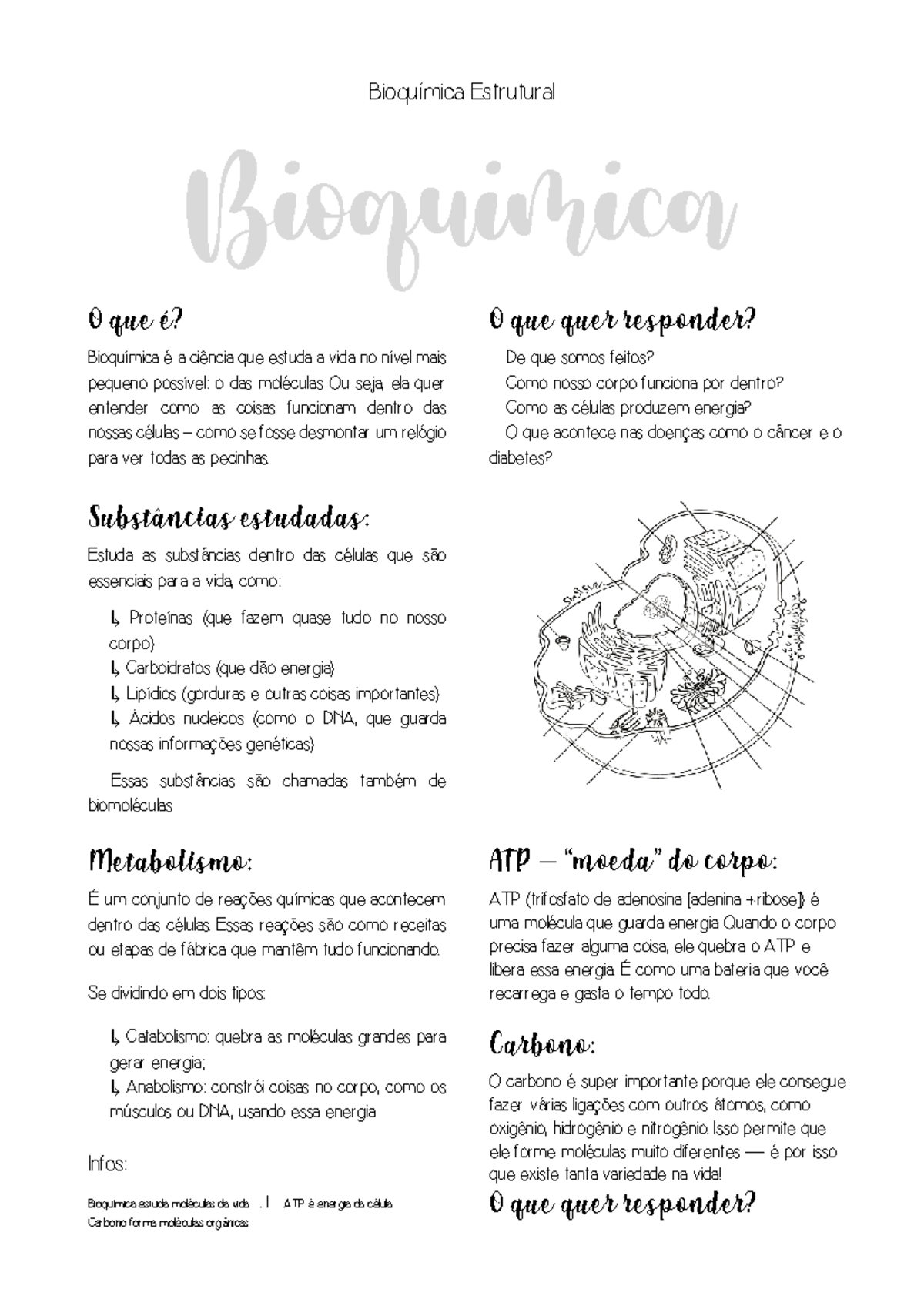 Bioquímica Estrutural: Introdução e Fundamentos Essenciais - Studocu