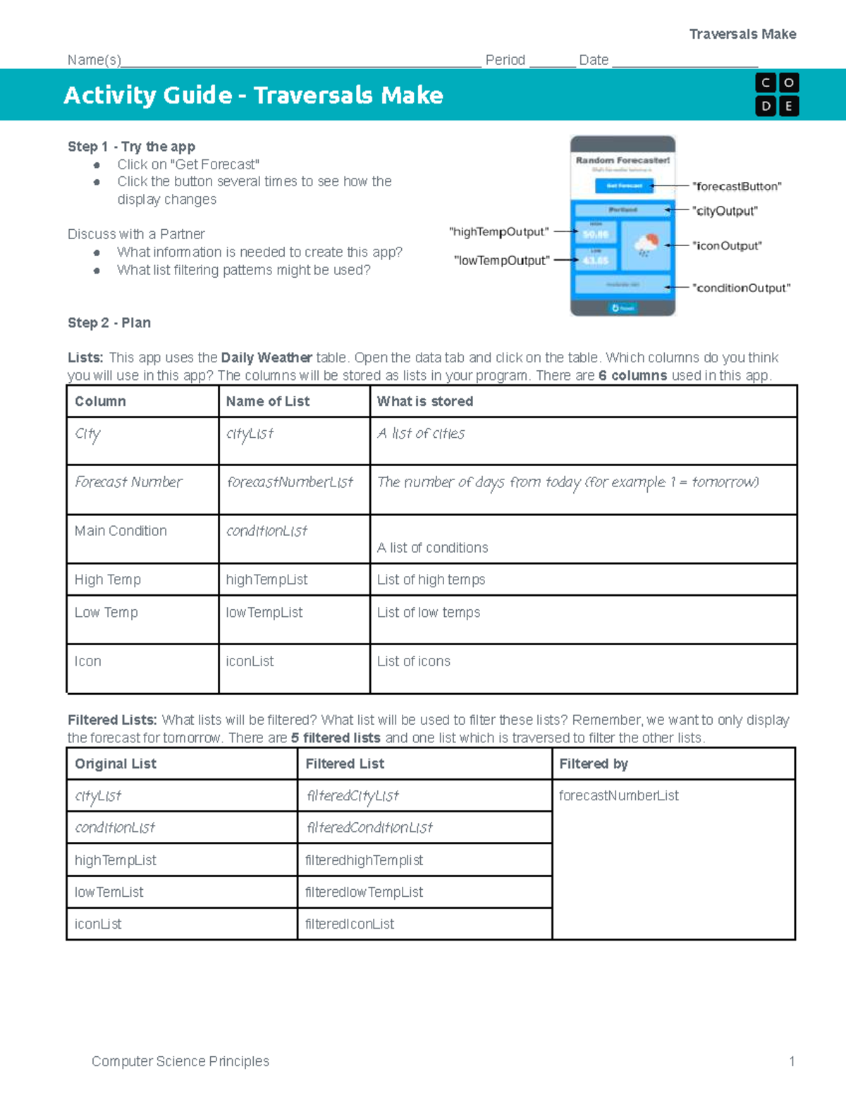 copy of u5l12 activity guide traversals make - - Studocu
