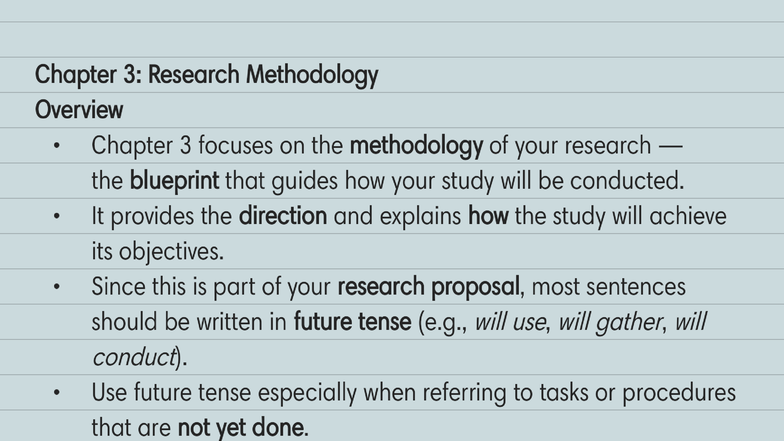 NRES 251023: Chapter 3 - Research Methodology Overview and Design - Studocu