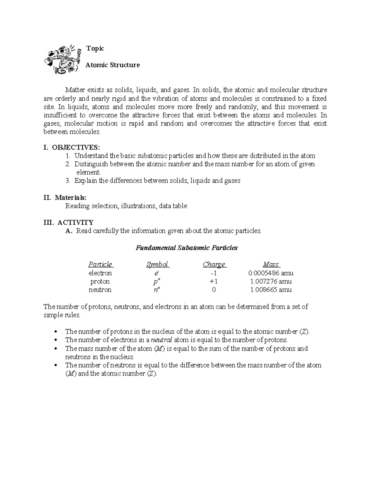 Atomic Structure: Understanding Matter and Its States - Studocu