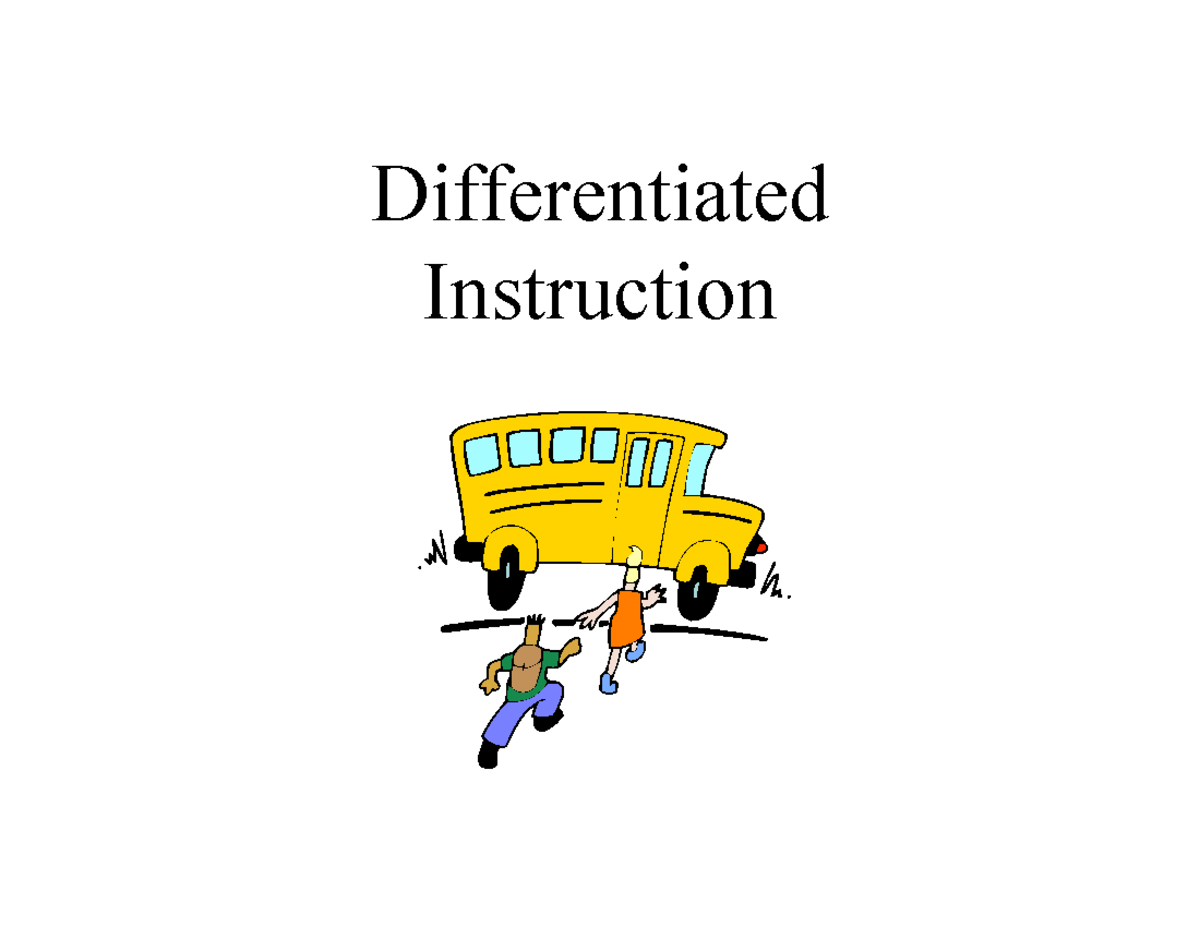 Differentiated Instruction Overview: Strategies for Diverse Classrooms ...