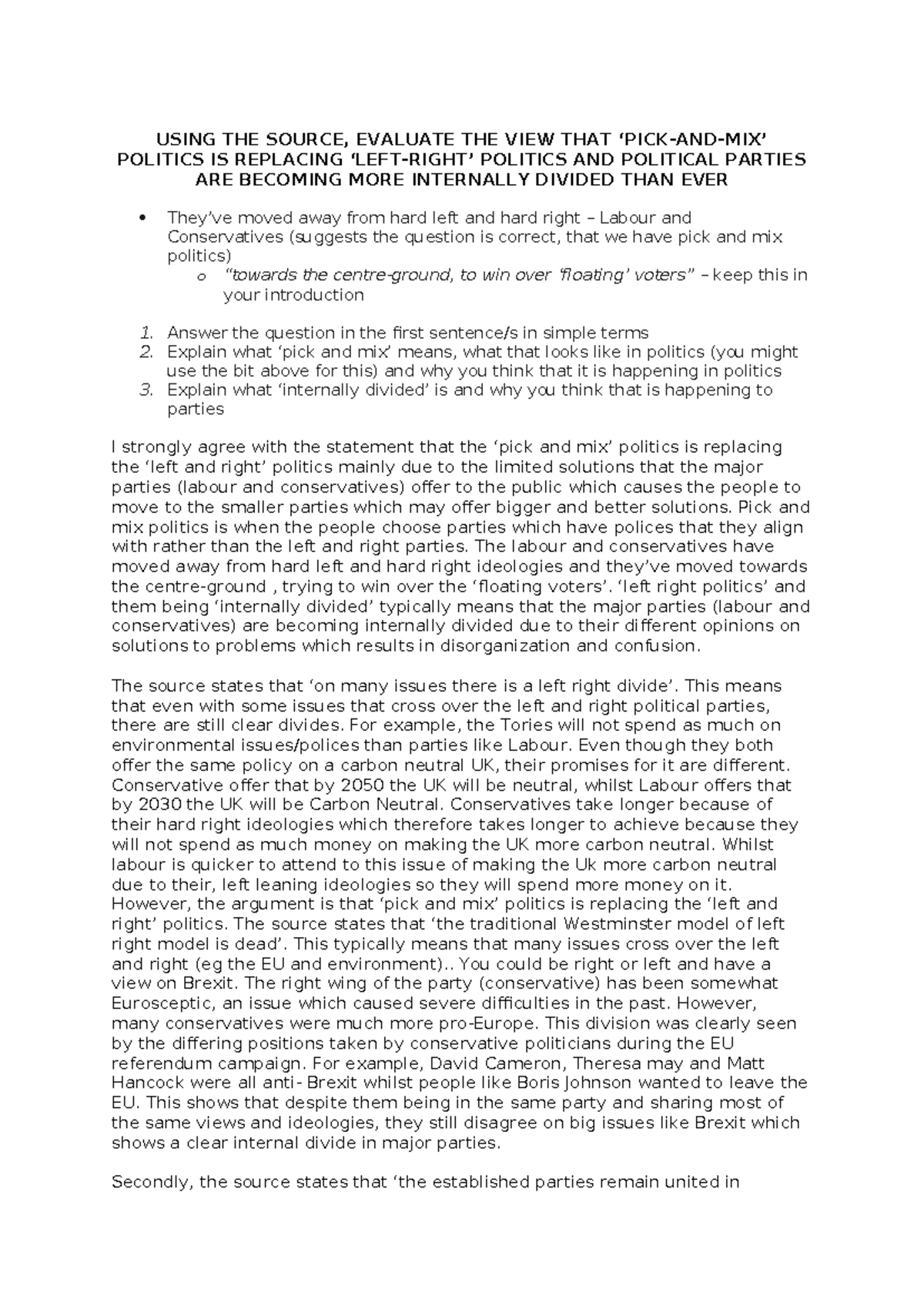 Using the Source: Evaluating Pick-and-Mix Politics vs. Left-Right ...