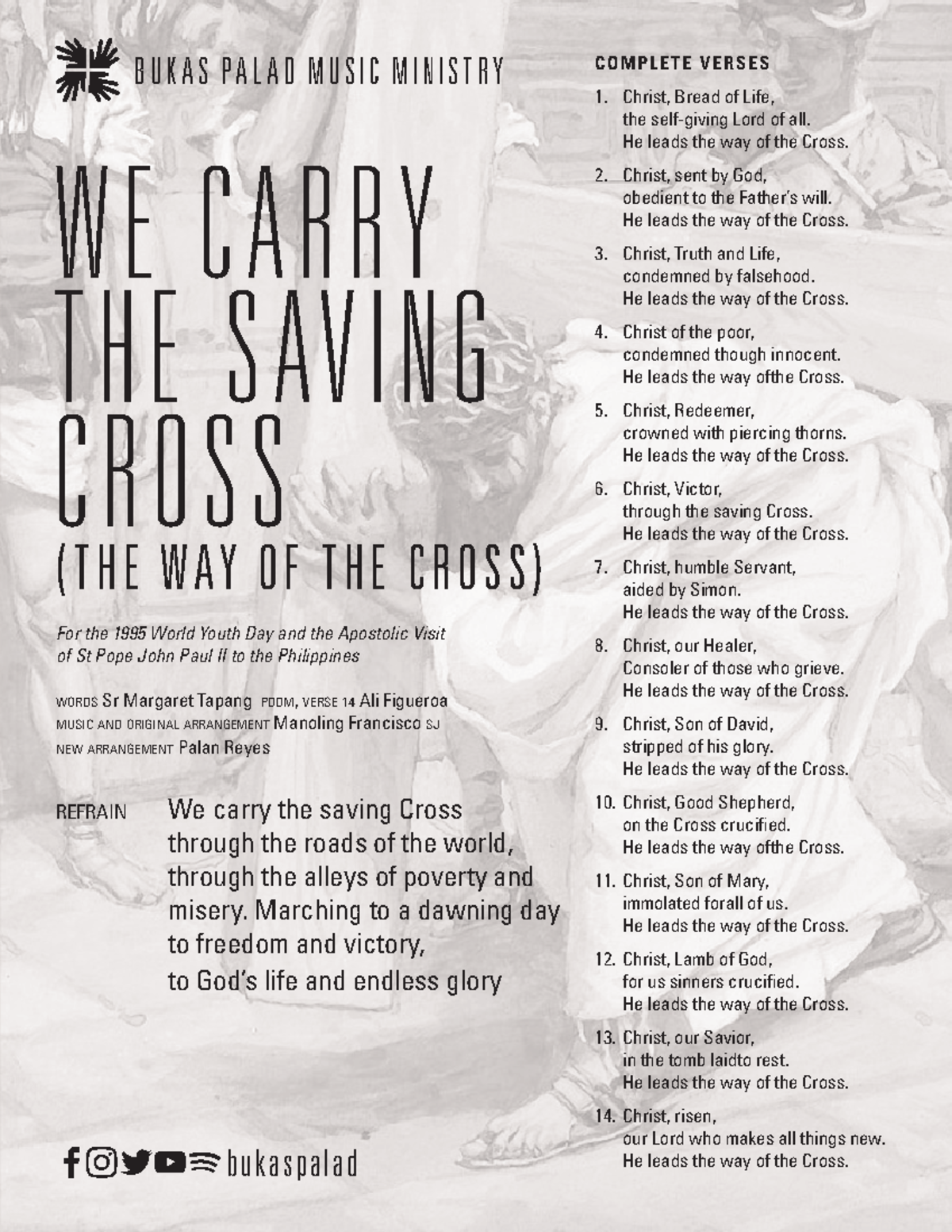 Way of the Cross: We Carry the Saving Cross (1995 Youth Day) - Studocu