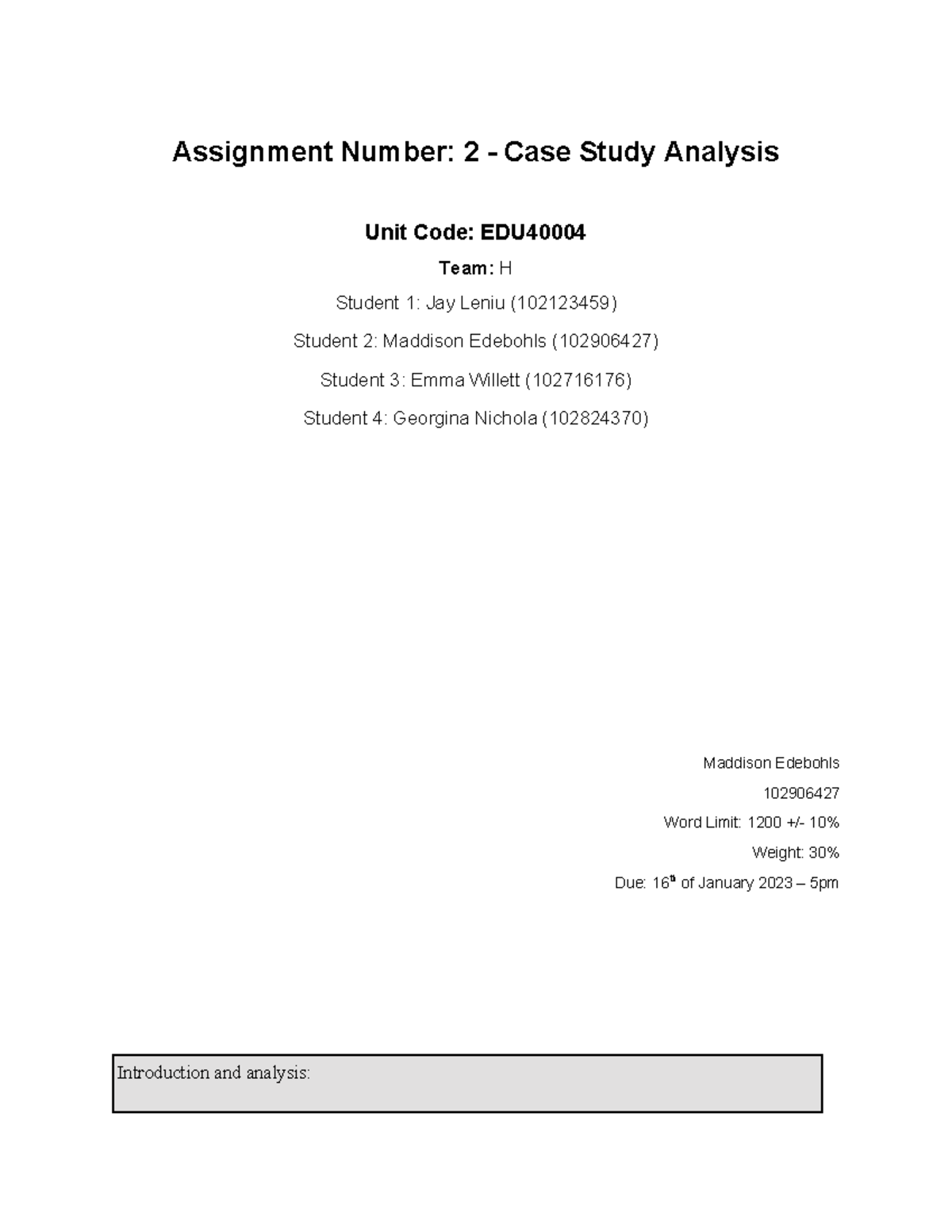 EDU40004 A2 Case Study Analysis: Advocacy for Multilingual Inclusion ...