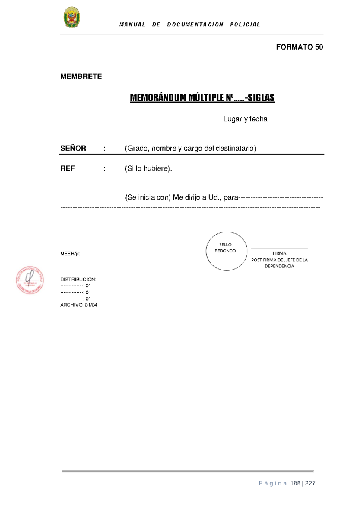 Formato 50 - del manual - M A N U A L D E D O C U M E N T A C I O N P O ...
