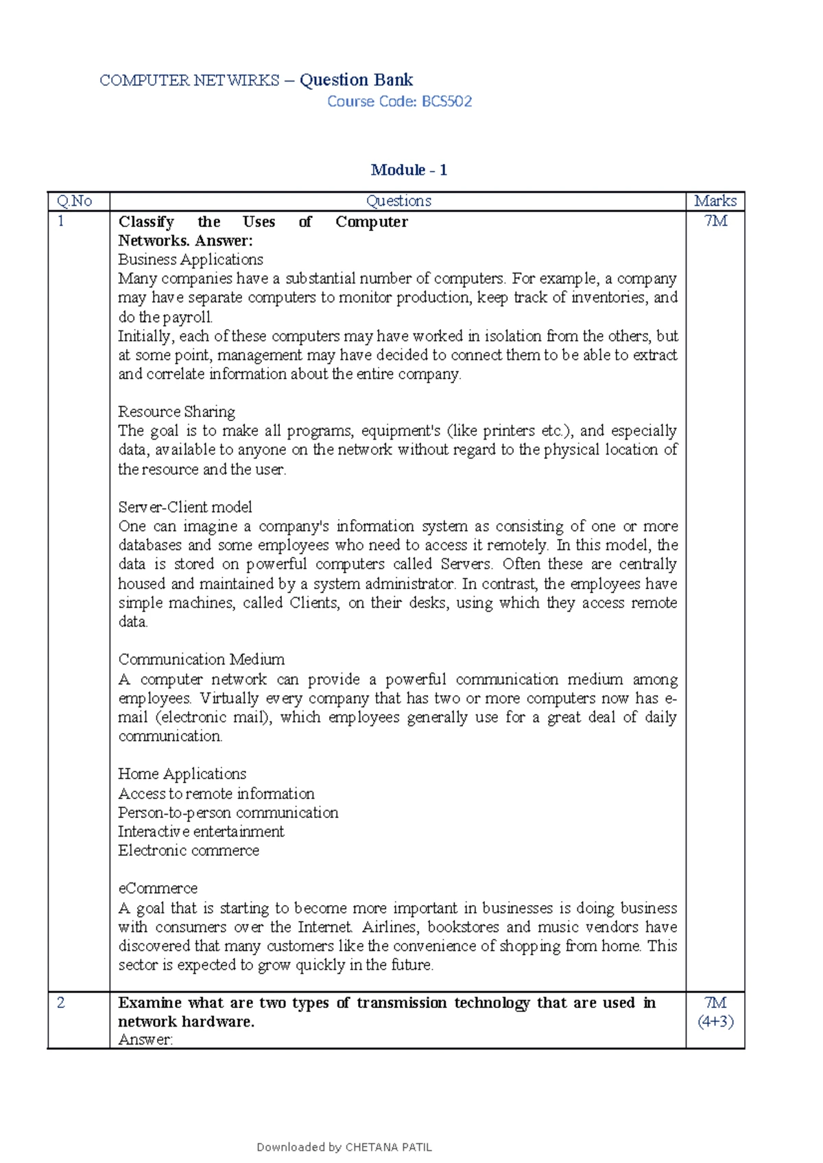 Computer Networks Lab Manual BCS502 - 5th Sem Guide - Studocu