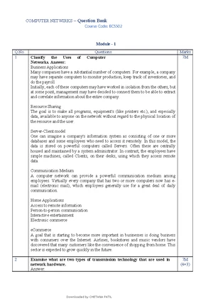 Computer Networks Lab Manual BCS502 - 5th Sem Guide - Studocu