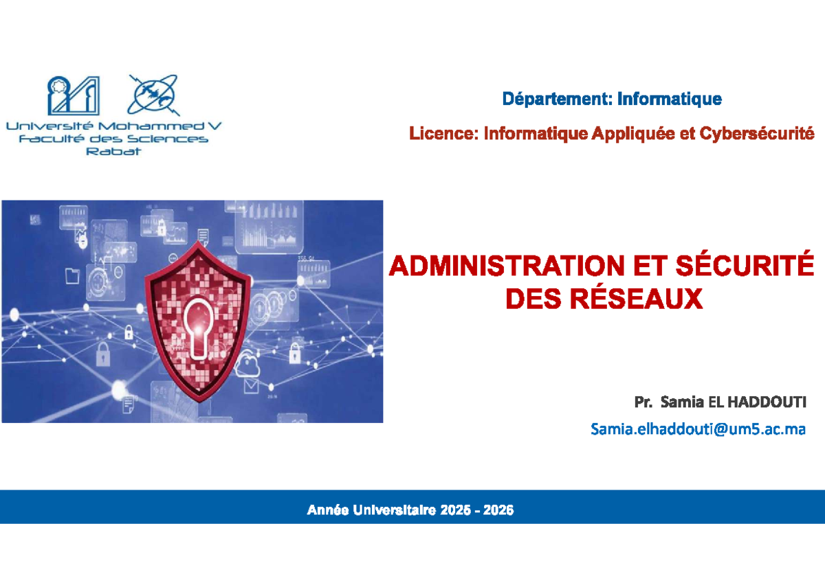 Administration et Sécurité Réseau - Chapitre 5: DHCP Snooping et ...